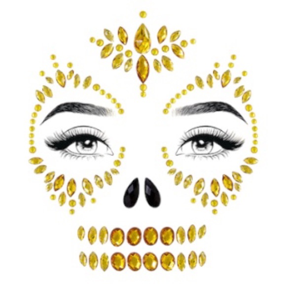 Leg Avenue | Other | Sugar Skull Jewel Face Sticker Scary Halloween ...